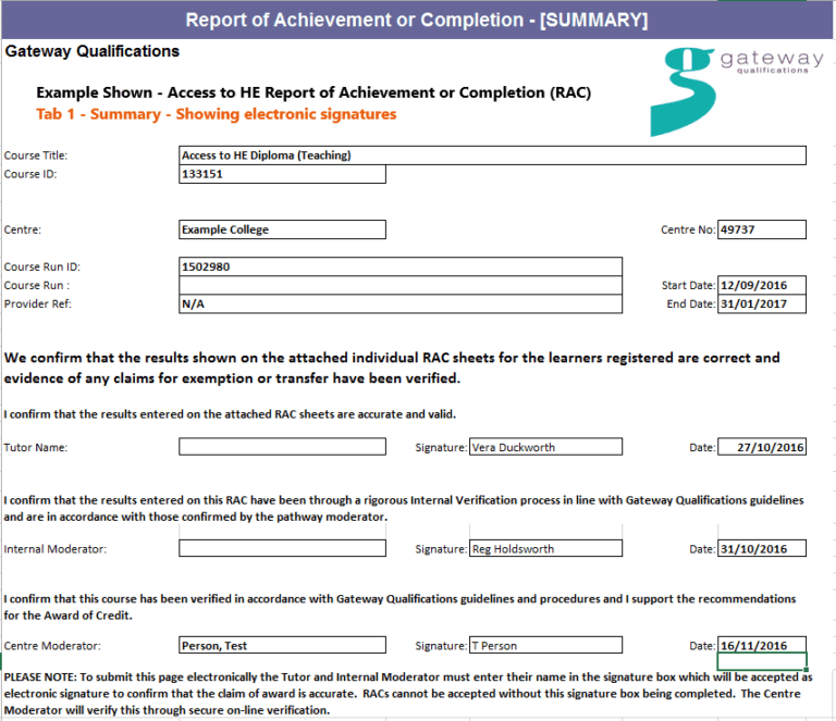 Access to HE Claiming Certificates - Completing the Report of ...