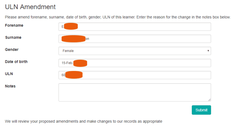 Updating Failed ULN Validations - Gateway Qualifications
