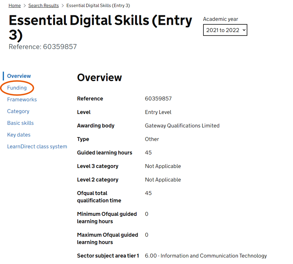 How to Use: Find a learning Aim - Gateway Qualifications