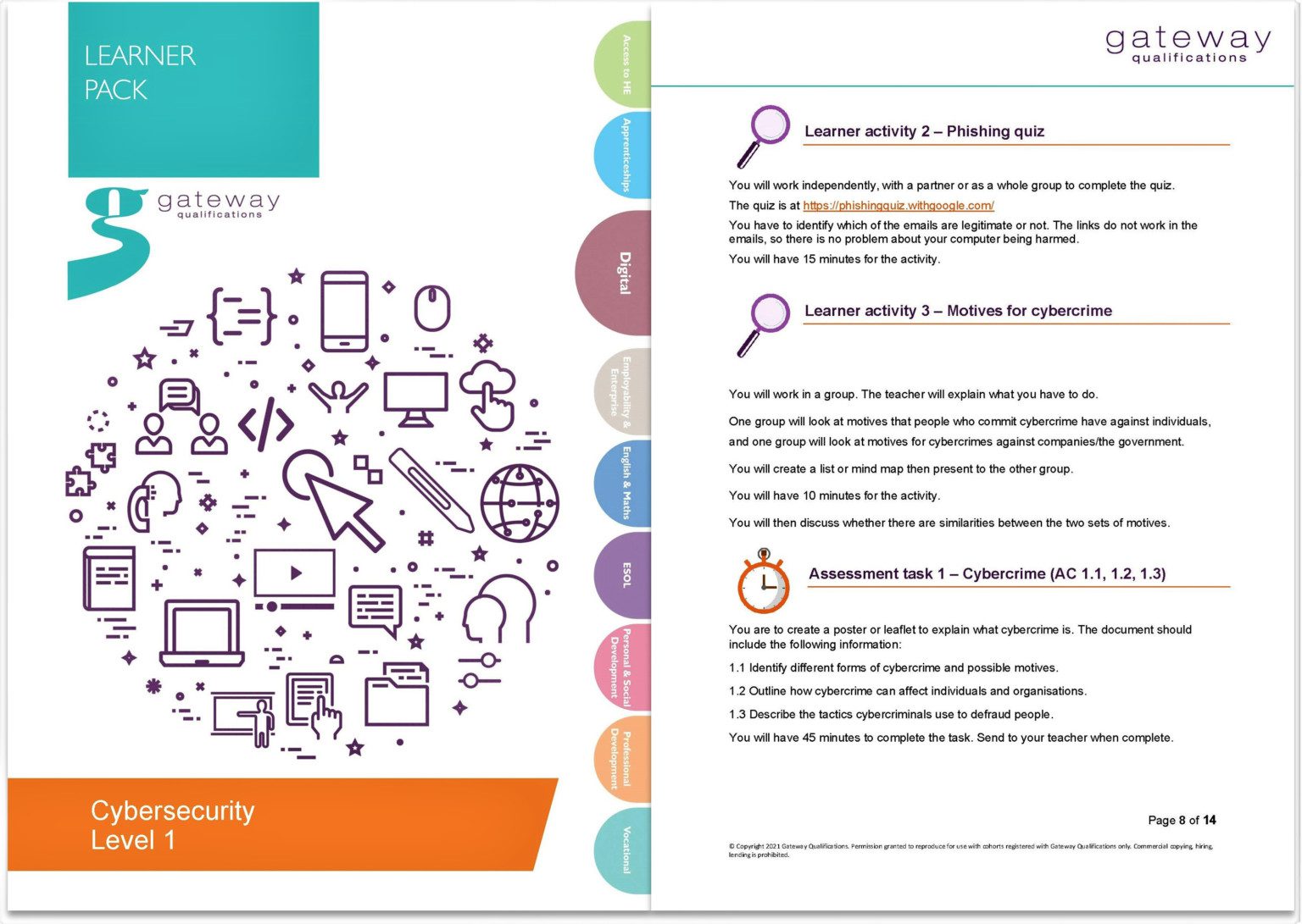 Centre Support: Cybersecurity - Gateway Qualifications