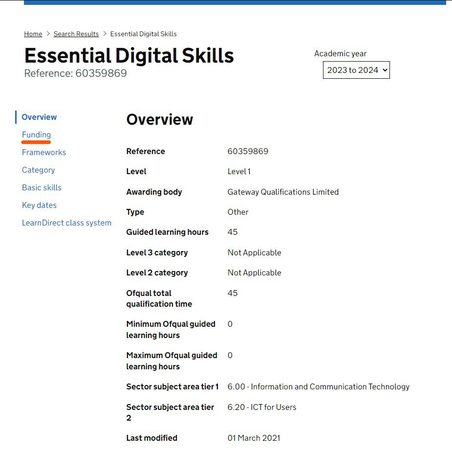 How to Use: Find a Learning Aim - Gateway Qualifications