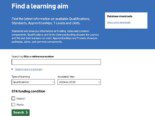 How to Use: Find a Learning Aim - Gateway Qualifications