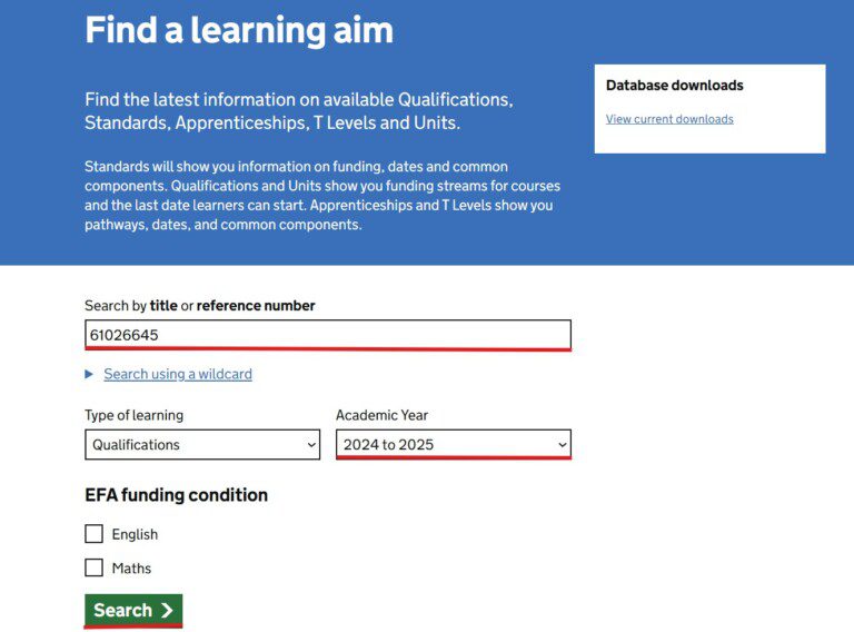 How to Use: Find a Learning Aim - Gateway Qualifications