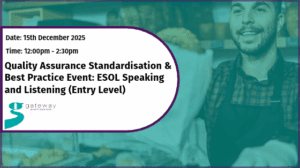 Quality Assurance Standardisation & Best Practice Event: ESOL Speaking ...