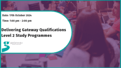 Events from 3rd October – 12th November – Gateway Qualifications