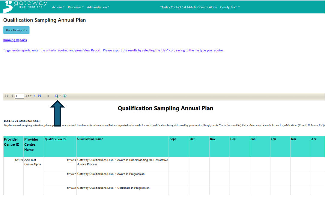 Completing your Qualification Sampling Annual Plan - Gateway Qualifications